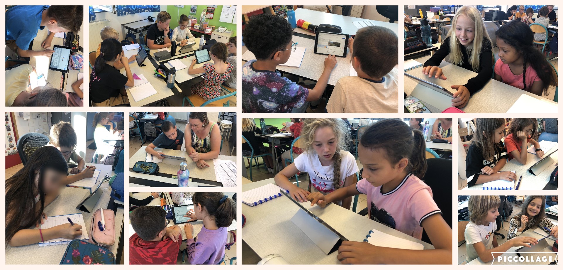 Apprentissage de ce mercredi matin dans la classe de Mme Marie – Ecole fondamentale Abbé Noël